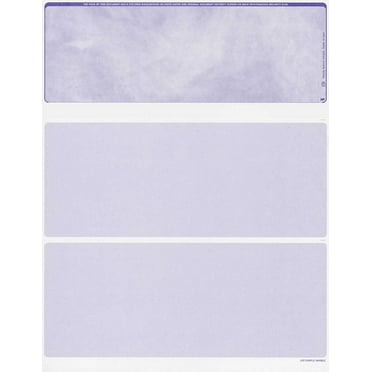 Computer Check Paper - Blank Personal Wallet Checks 3 on a Page ...