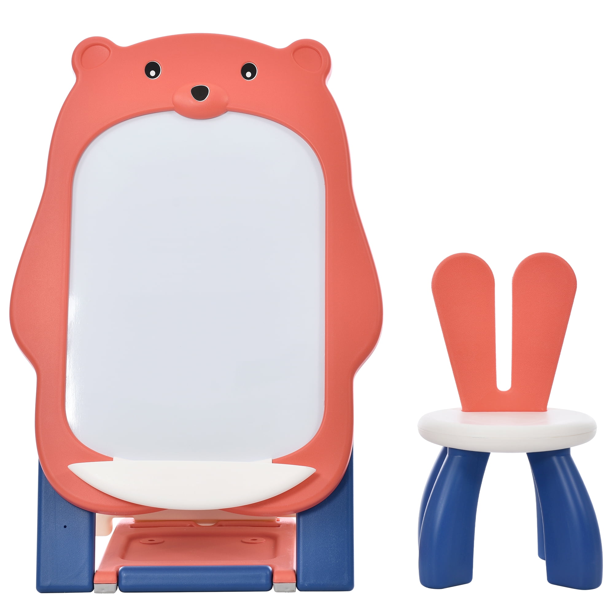 BAOERRS Easel for Kids, Folding Kids Art Easel with Stool and ...