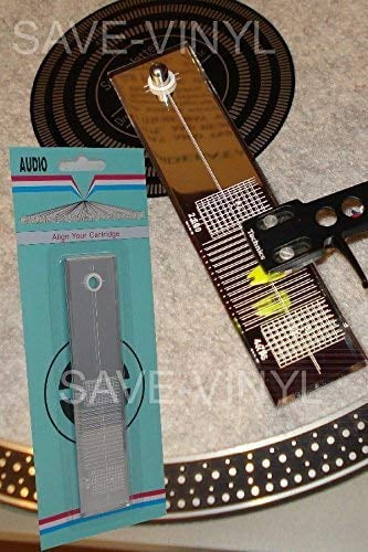 Turntable Phono Cartridge Stylus Alignment Protractor Tool Mirror ...