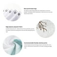 Butterfly Flowers Print Fabric Shower Curtains Bathroom Curtain Set