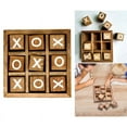 Wooden Tic Tac Toe/ Noughts and Crosses Game Unique Handmade Quality ...