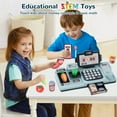 Wisairt Toy Cash Register for Kids, STEM Learning, Calculator, Scanner ...