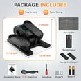 Funslim Under Desk Elliptical Exercise Machine, 15 Adjustable Electric ...