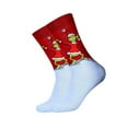 Grinch Christmas Decorations 4 Pairs Unisex Christmas Grinch Socks Xmas