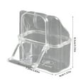 10pcs Bird Cage Feeder Water Cups Feeding Box with Easy to Clean Design ...