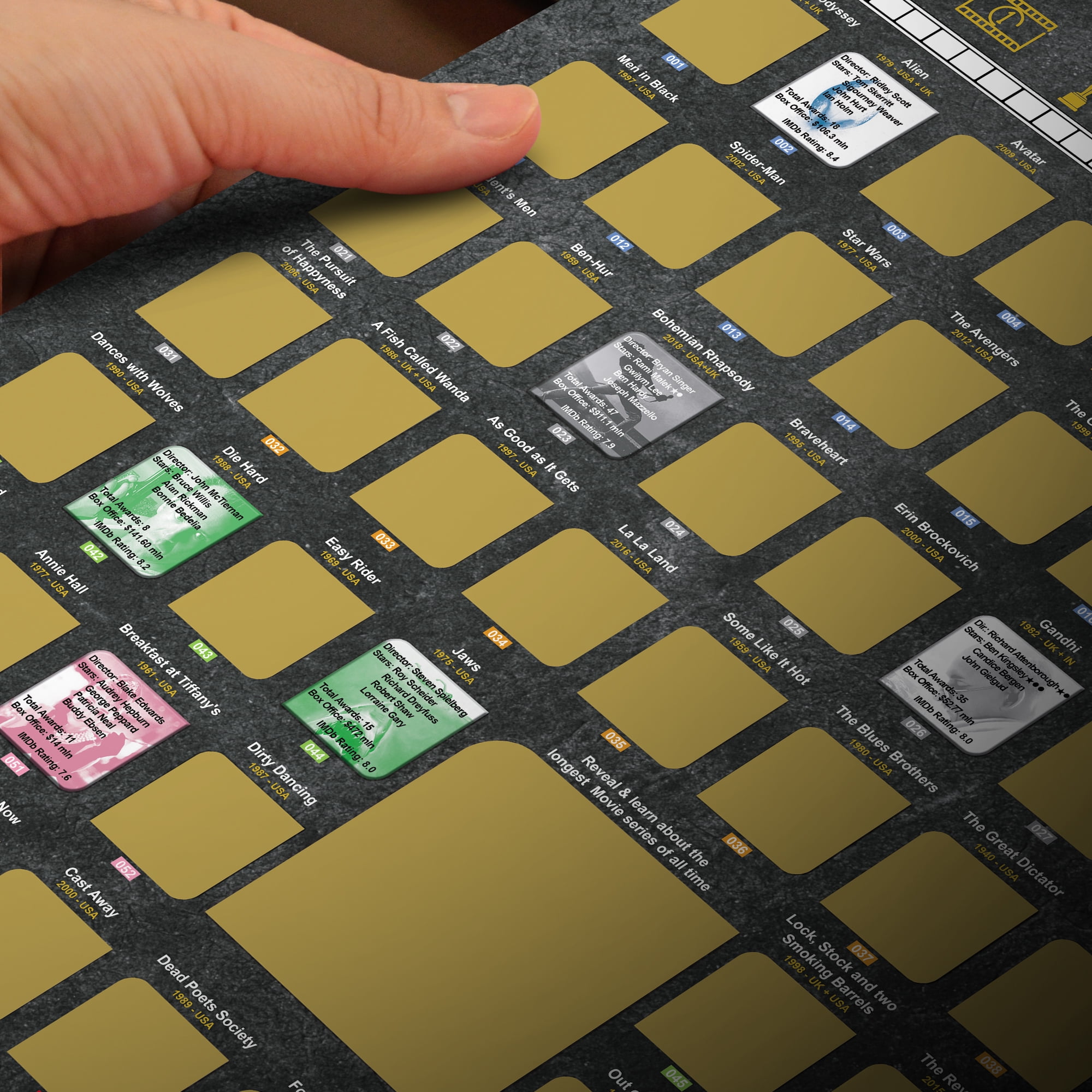 Ovanto 100 Movies Scratch off Poster – Nepal | Ubuy