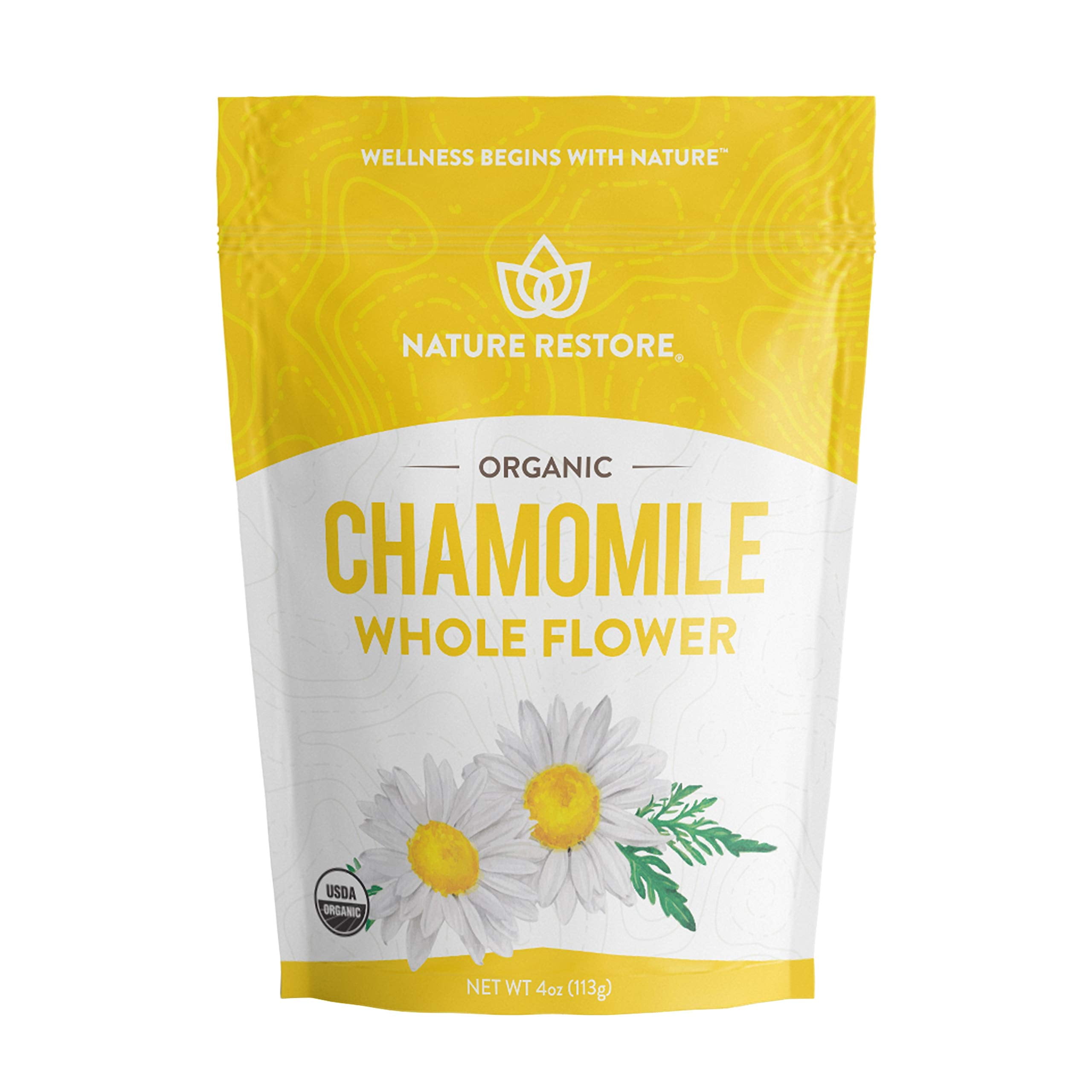 Té de manzanilla Nature Restore, flor entera orgánica, 113 g | Bodega ...