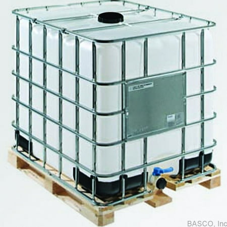 ZA 275 Gallon IBC Tote with Wood Pallet & Metal Cage - Walmart.com