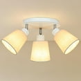 3-Light Ceiling Light Fixture, Directional Track Lighting Modern White ...