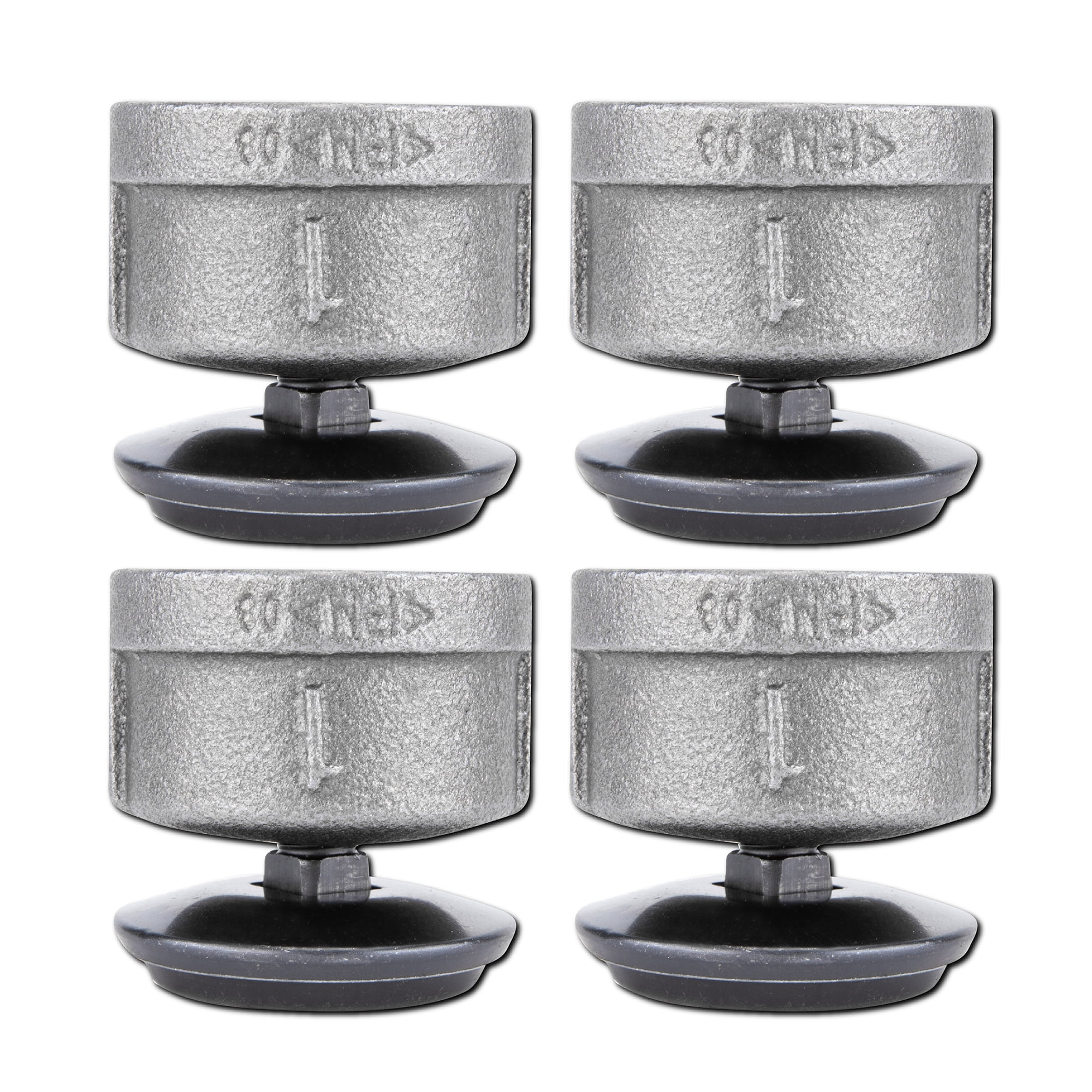 PIPE DECOR Furniture Leg Levelers for 1 Inch Pipe Legs, 4-Pack ...