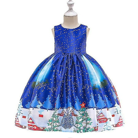 Kids Girl Christmas Santa Swing Dress Xmas Prom Ball Princess Dresses ...