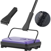 Carpet Sweeper Manual, Floor Sweeper with 300 ml Dustbin Capacity Easy ...