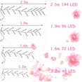 47 Inch Cherry Blossom Tree Light with Remote, 48 LED Cherry Blossom ...