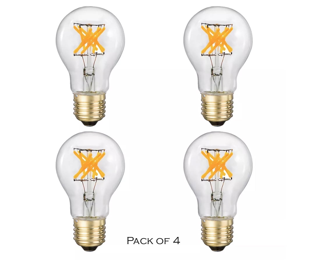 A19 LEB; 7W (75W Equivalent); Clear Filament; 500LM; CRI90; Dimmable ...