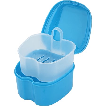 Denture bath caddy Dental retainer caddy Portable denture container ...