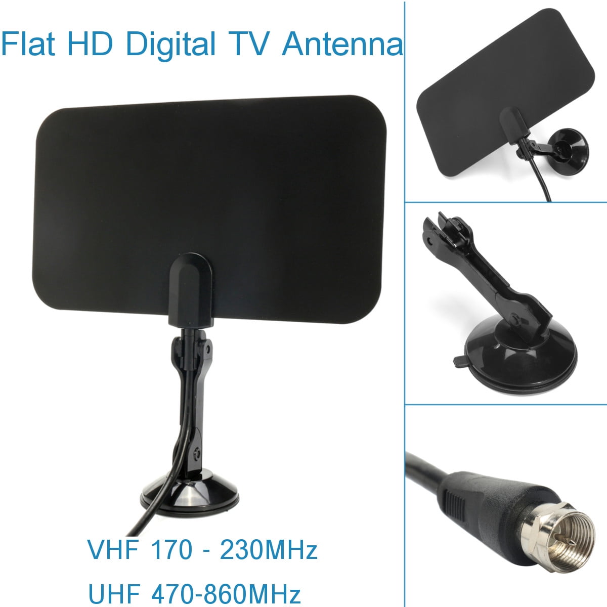 1080p 5V Flat Digital High Def Signals TV Antenna Scout HDTV VHF UHF ...