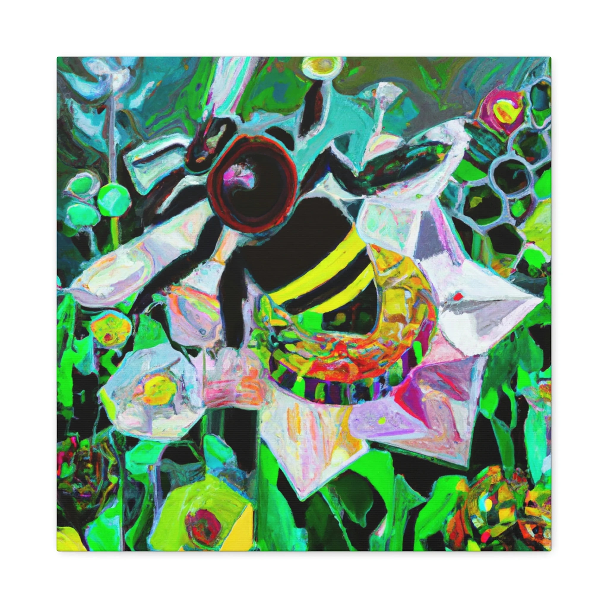 Bumblebee in Bloom - Canvas - Walmart.com