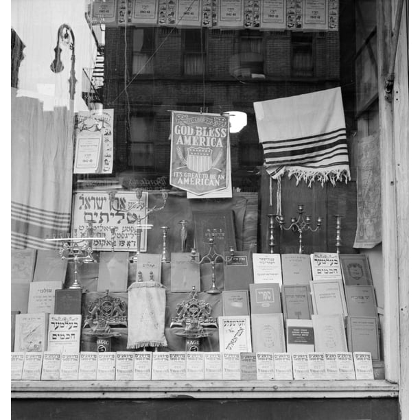 New York: Storefront, 1942. /Nwindow Of A Jewish Religious Shop On ...