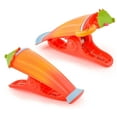 O2COOL Boca Plastic Beach Towel Clips - Multi-Color Caribbean Shape (2 ...