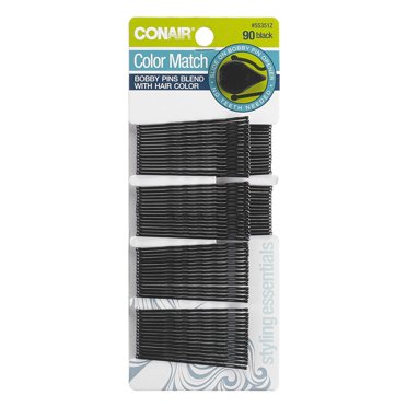 Conair Styling Essentials Black XL Bobby Pins, 48 Ct - Walmart.com