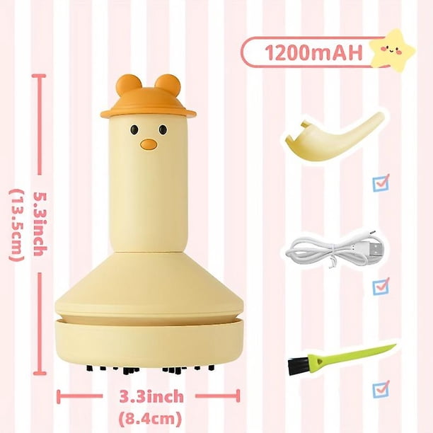 Creative Vacuum Cleaner Mini Cartoon Cute Children Portable Handheld ...