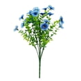 2 Pack Artificial Flower Bouquet for Outdoor Yard, Faux Floral ...