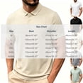 Antinious Men Solid Mesh Collar Short Sleeve Loose Trendy Casual Tops ...