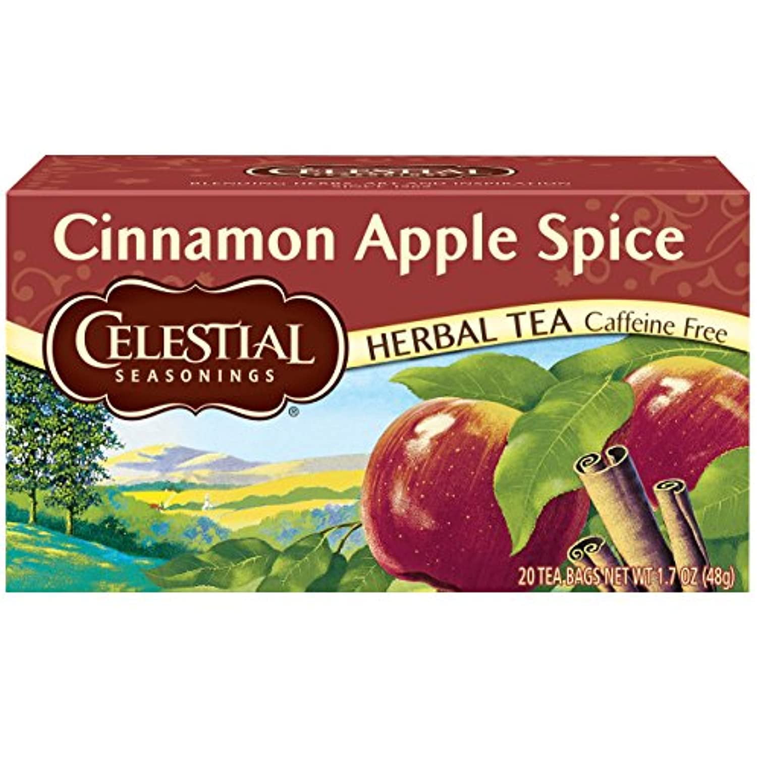 Celestial Seasonings Cinnamon Apple Spice Herbal Tea, 20 Ct - Walmart.com