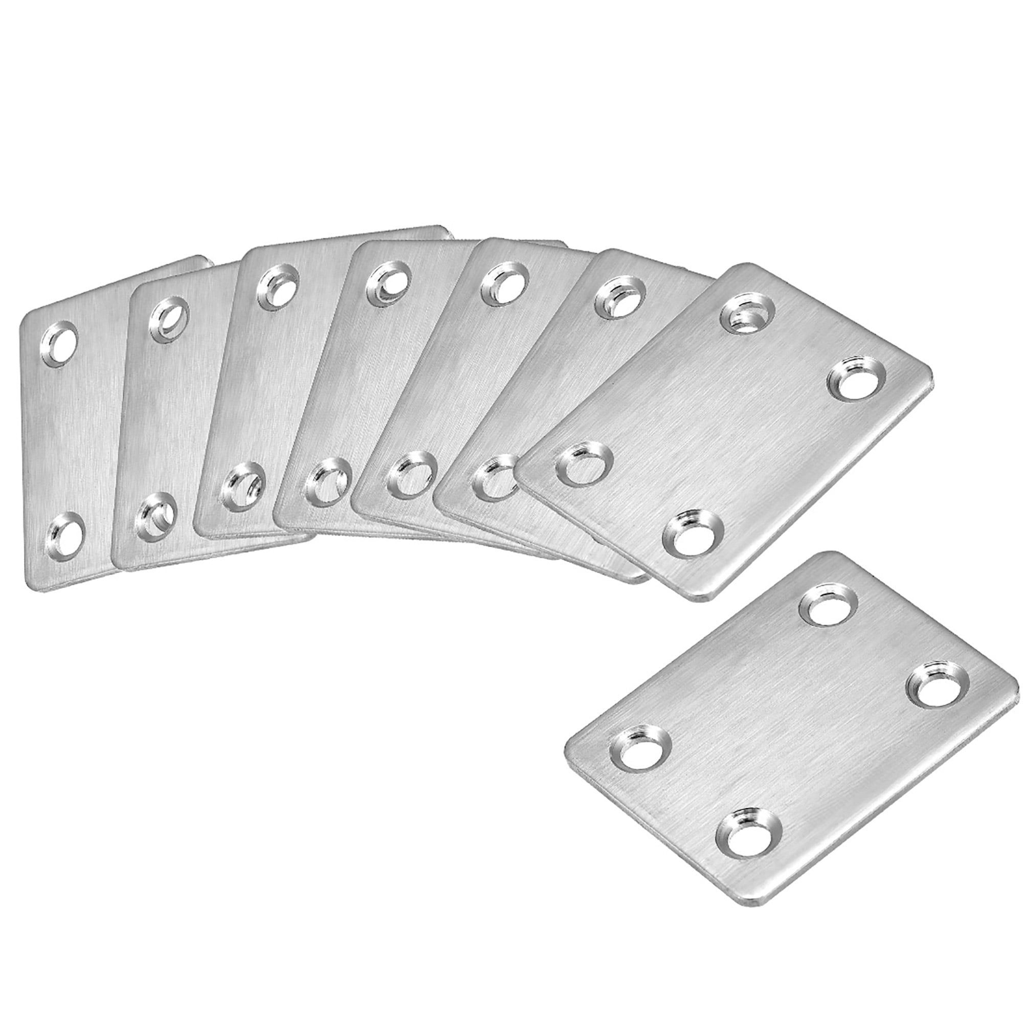 Repair Plates, 47mm x 38mm, Flat Fixing Mending Bracket Connector, 8 ...