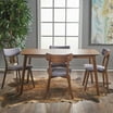 Noble House Harper Mid-Century Modern 5 Piece Dining Set, Light Beige ...