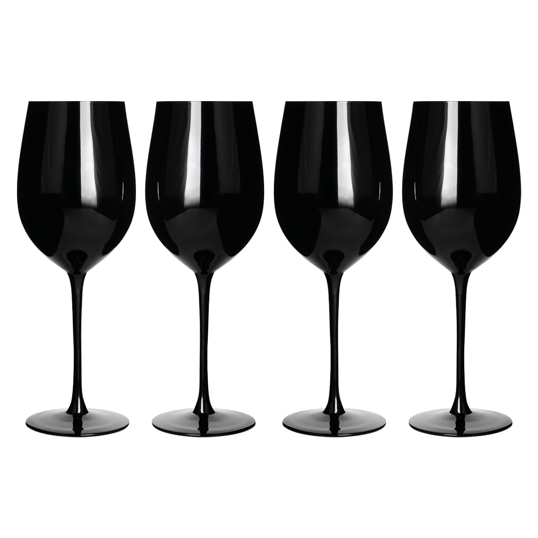 Set de 4 Copas de Vino Negro Mate 500 ml | Walmart en línea