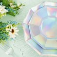 Efavormart 25 Pack | 9" Iridescent Decagonal Premium Dinner Paper ...