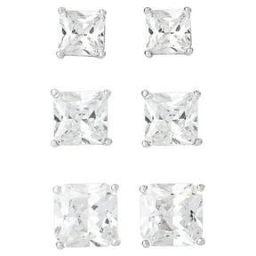 Believe by Brilliance 14kt Gold Flash Plated Cubic Zirconia Earring Set ...