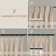 DriftAway Pinch Pleat Linen Texture Semi Sheer Window Curtains, Modern ...