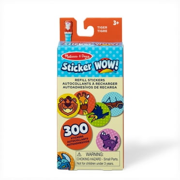 Melissa & Doug Sticker Wow!™ 24-Page Activity Pad and Sticker Stamper ...
