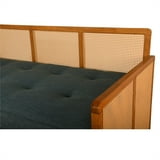 Kodiak Furniture Abaco Wood Daybed with Pop Up in Honey Includes Black ...