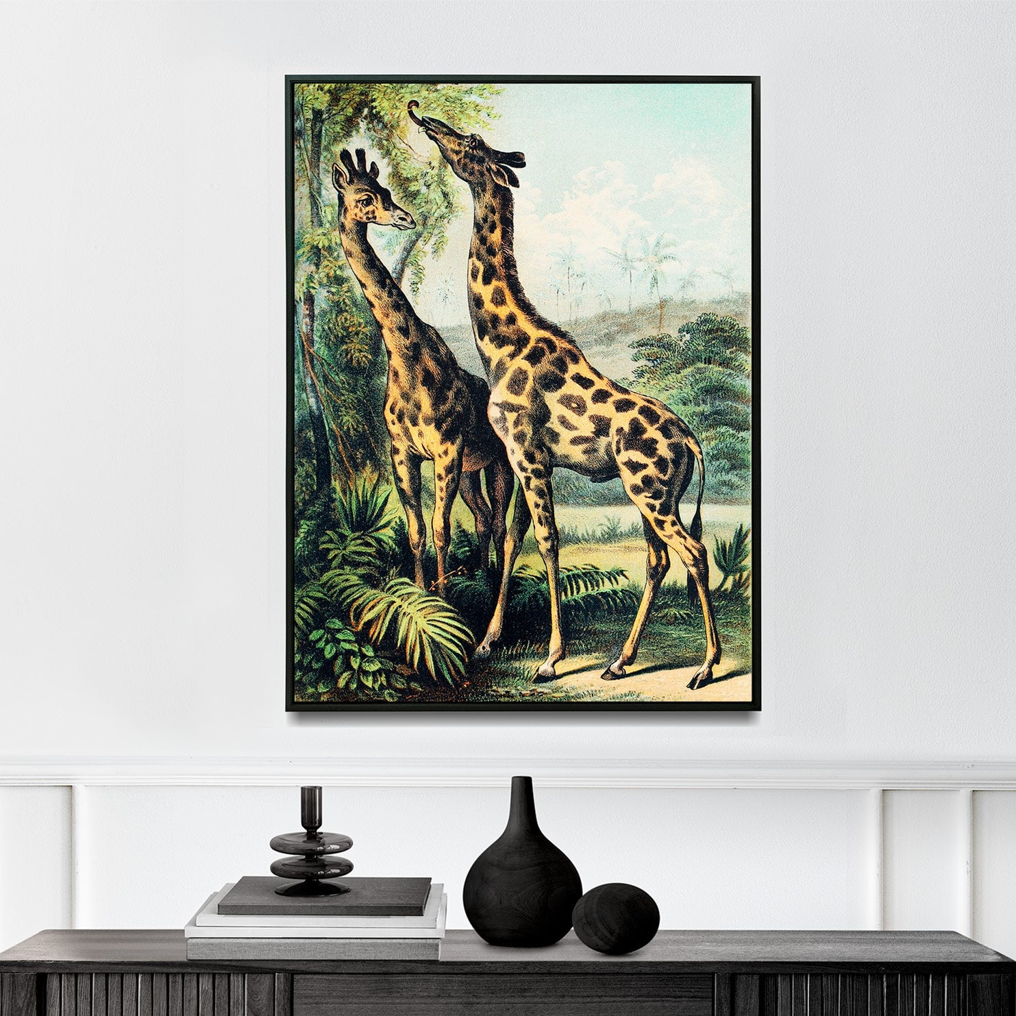 Giraffe - 1880 | John Karst | Premium Fine Art Print | 18th Century ...