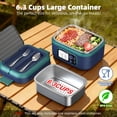 1.5L Wireless Heating Lunch Box, 24000mAh Stainless Steel BPA-Free ...