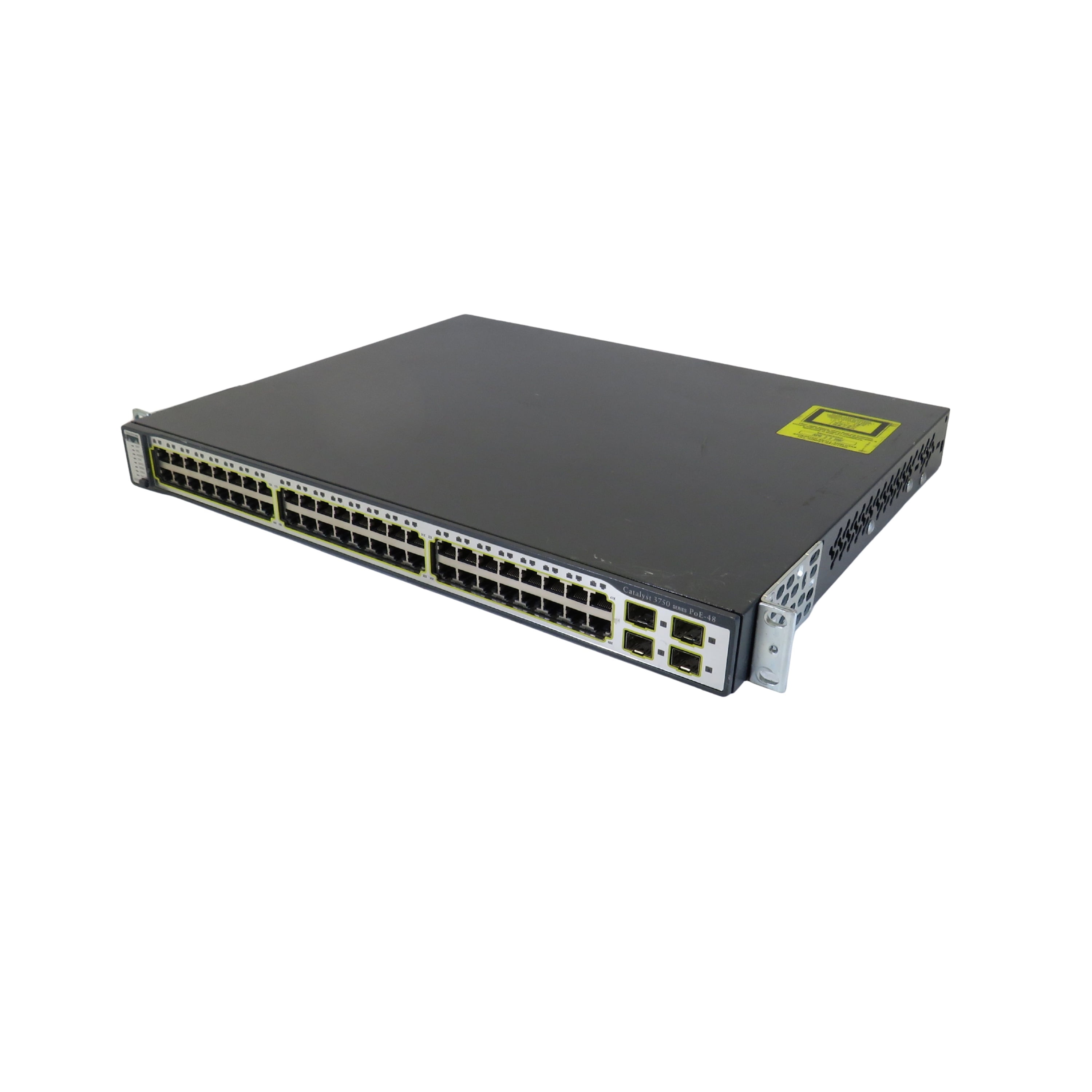 Pre-Owned Cisco WS-C3750-48PS-E Catalyst 3750 48 Port 10/100 PoE + 4 ...
