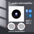 Wall-Mounted Bluetooth Audio Control Panel 86 with 2x25W Amplifier ...