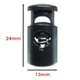 West Coast Paracord Mini Oval Plastic Spring Cord Lock - Black Toggle ...