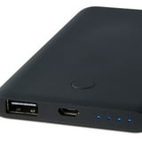 onn. Slim Portable Battery, 1x Charge, 5000 mAh, Black - Walmart.com