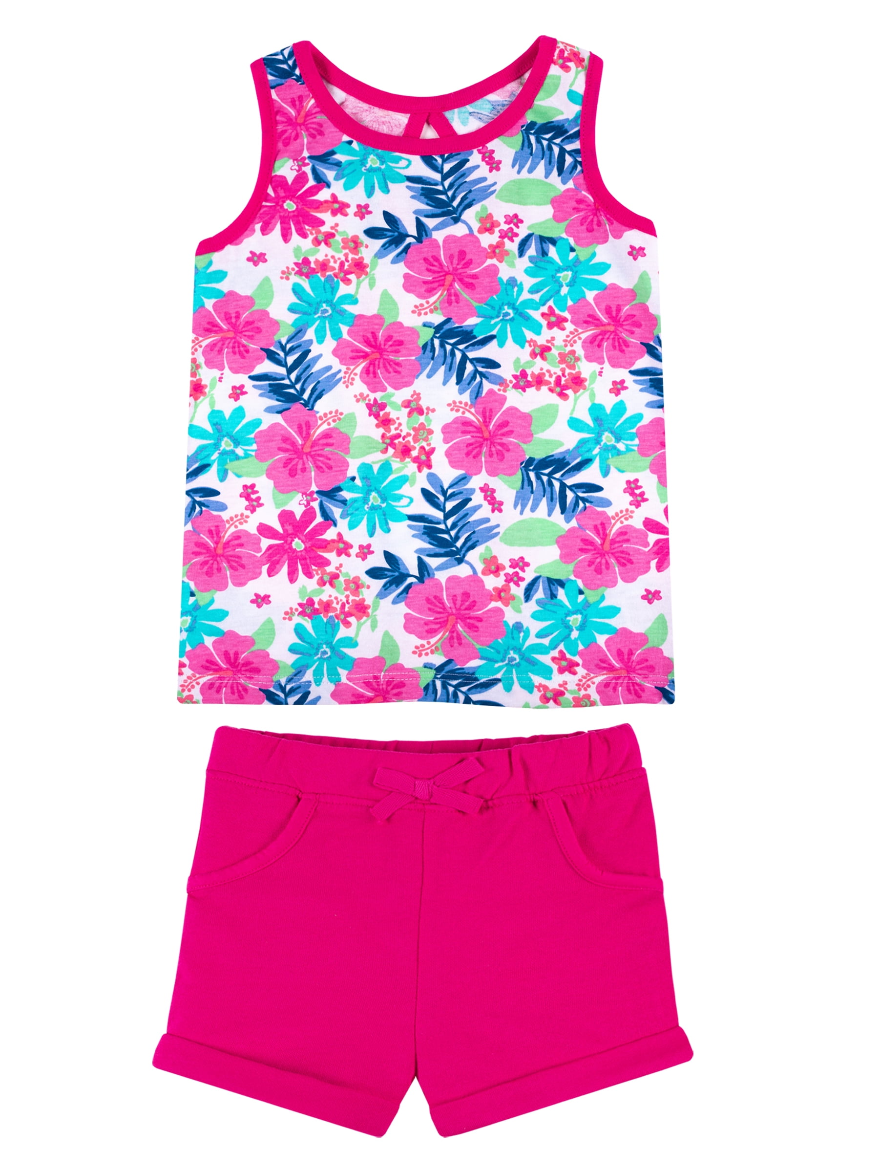 Little Star Organic Relaxed Fit Round Neck Top Short Set (Infant or ...