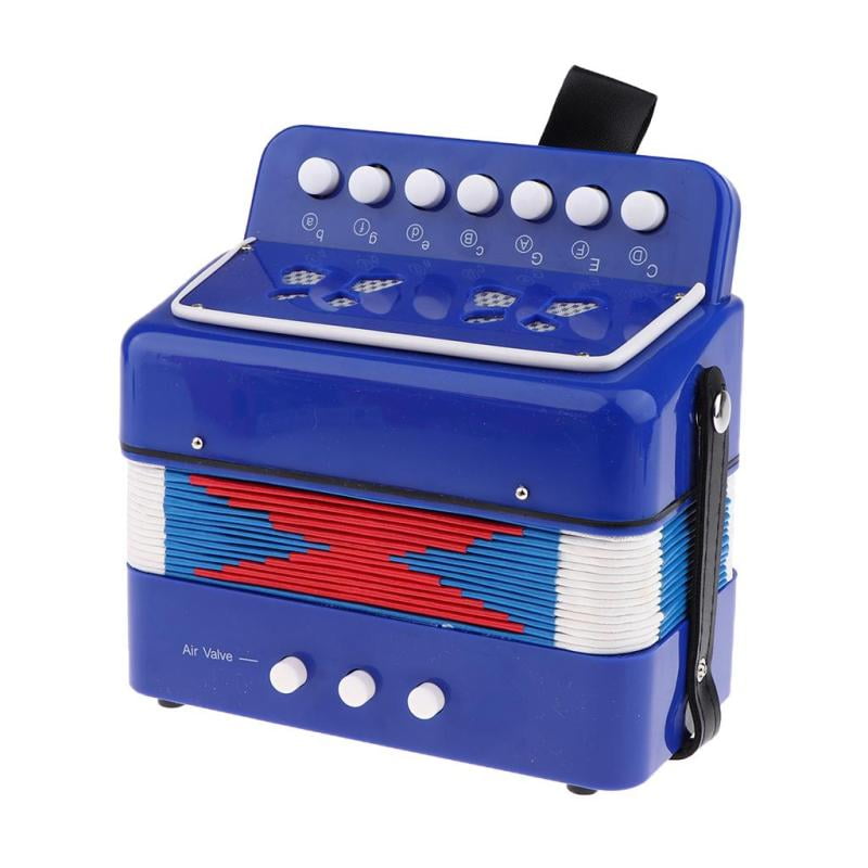 Kids Accordion, 7 Keys Toy Accordion, Musical Instrument for Early ...
