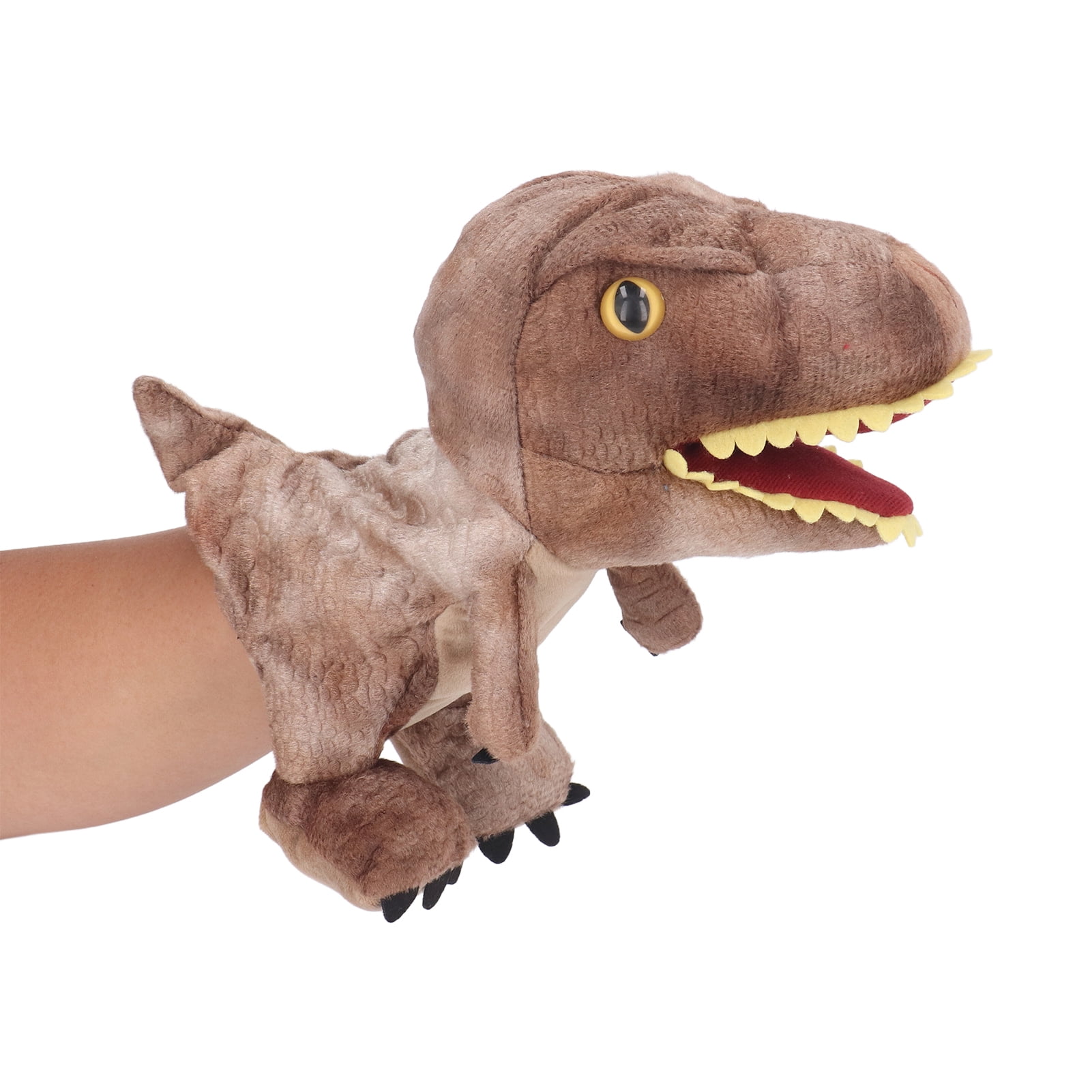 Juguete De Mano De Dinosaurio De Peluche, Juguete De Mano De Dinosaurio Suave Colorido ...