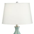 "360 Lighting Cirrus 22"" High Grey Blue Art Glass Table Lamp, Off ...