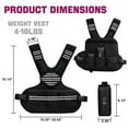 Adjustable Wearable Weights, 4-10 LB/6-20 LB Adjustable Weighted Vest ...