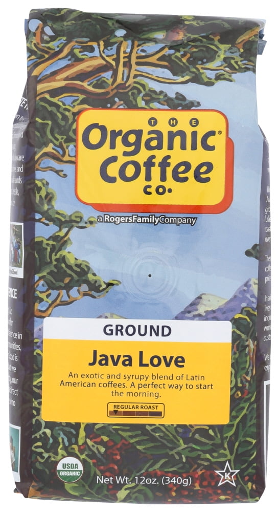 Organic Coffee Company Ground Coffee Java Love, 12 Oz - Walmart.com ...