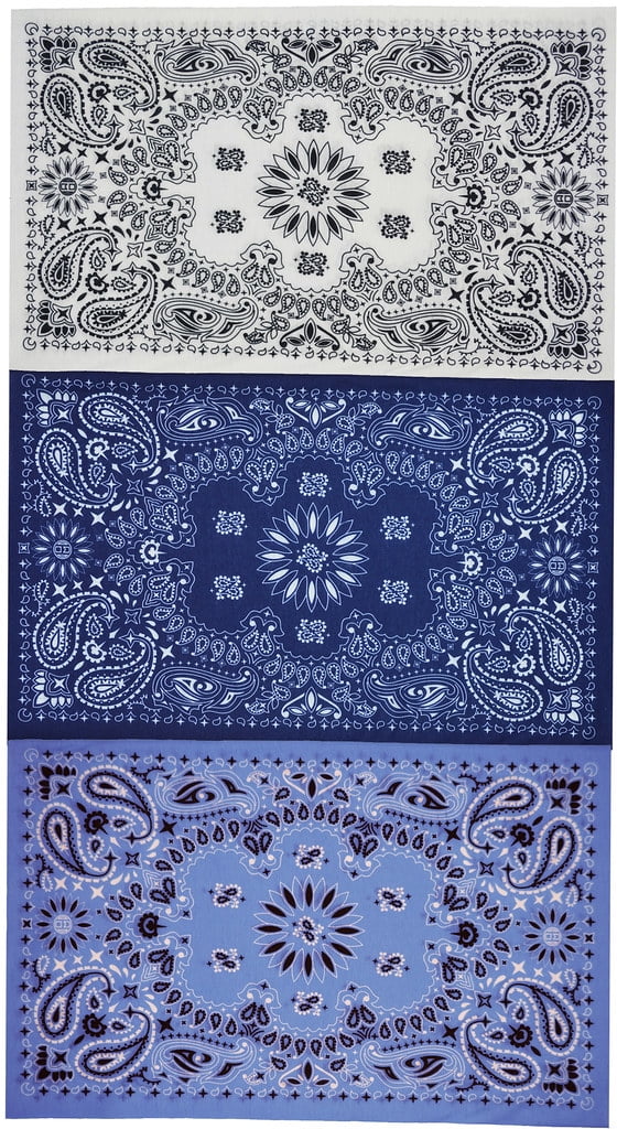 Multi Functional Tube Bandana | Classic Paisley Bandana Pattern - 3PK B ...