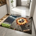 Beforeyayn Football Themed Entrance Doormat, Sporty Welcome Mat For ...